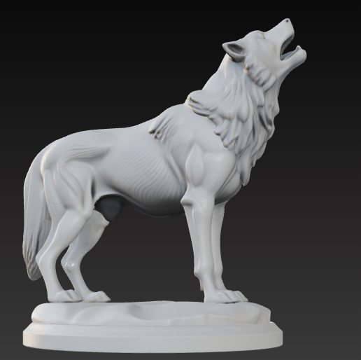 🐺 Stylized Wolf Figurine - Minimalist 3D Print Model・ STL File for 3D ...