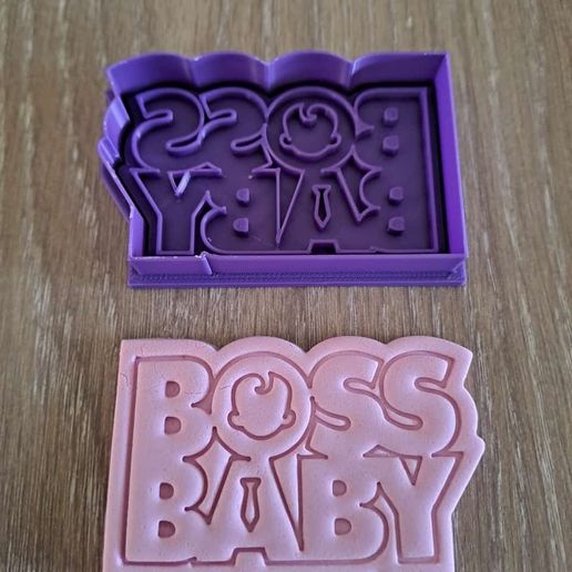 STL file 8cm BOSS BABY Cookie cutter and stamp 👶 ・3D printable model to ...