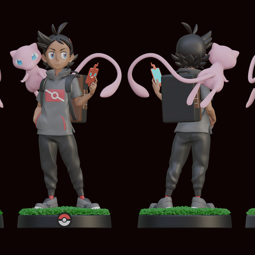 3D file Goh and Mew - Pokemon Journeys Figure 🐉 ・3D printing idea to ...