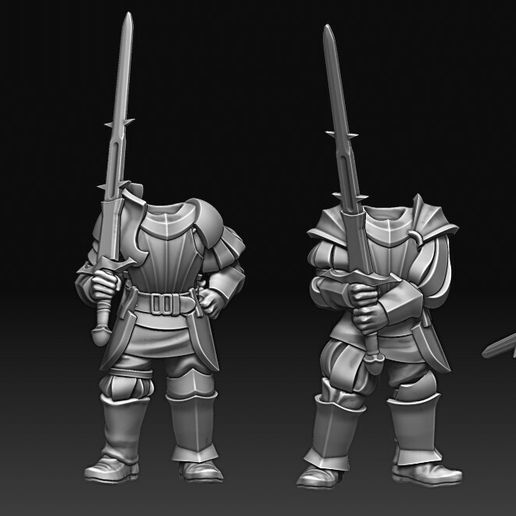 🫡 Body German Zweihander (Doublesword)・ STL File for 3D printing・Cults