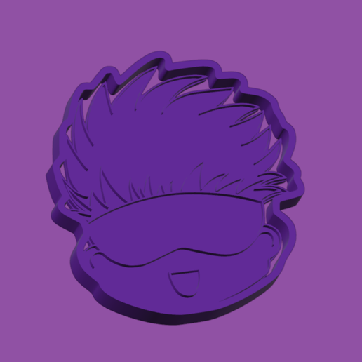 🍪 Satoru Gojo - Cookie Cutter・Free STL File for 3D printing・Cults