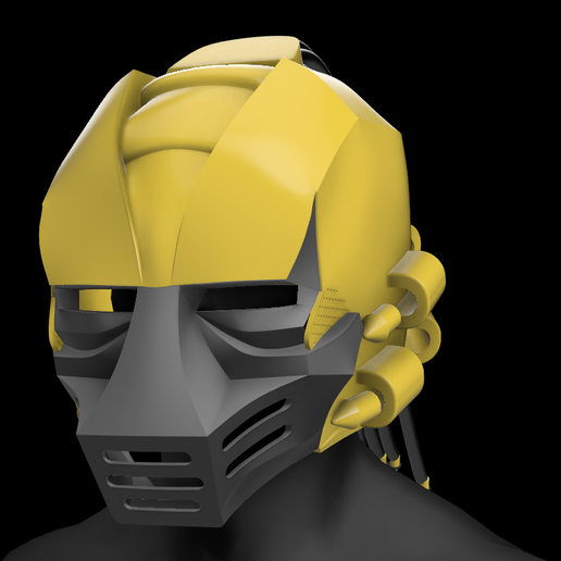 🪖 Cyrax/Sektor/Smoke Mortal Kombat Cosplay Helmet・ STL File for 3D ...