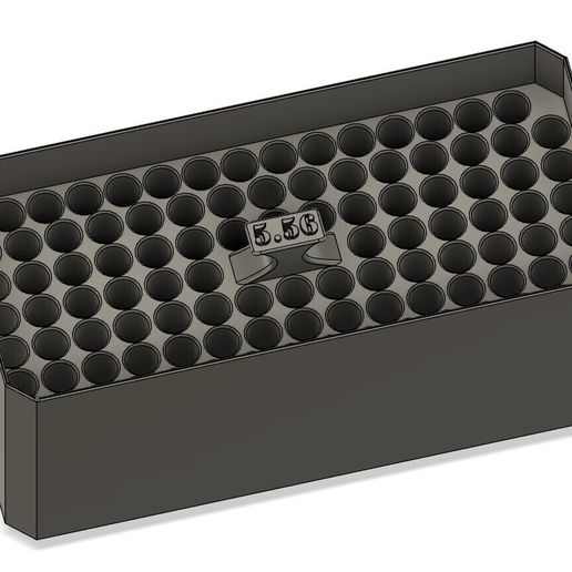 🔫 Milwaukee Packout 556 ammo tray storage organizer・ 3MF File for 3D ...