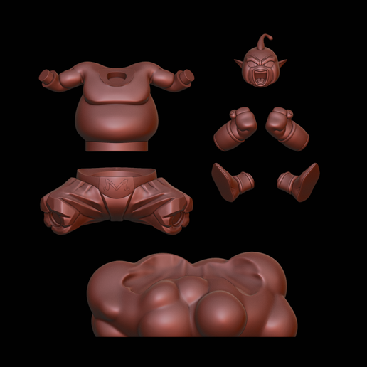 Archivo STL Majin Duu - Dragon Ball Daima 🐉 ・Modelo de impresión 3D ...