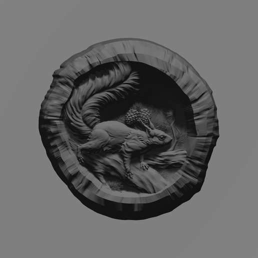STL file squirrel stl cnc design 🐉 ・3D printing template to download・Cults