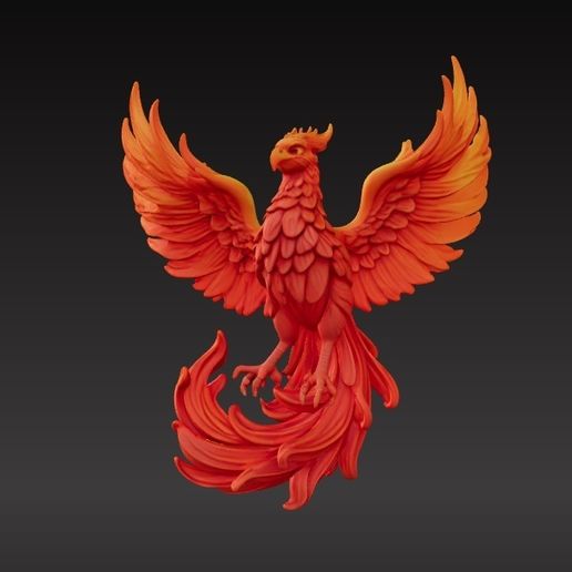 🦅 phoenix・ STL File for 3D printing・Cults