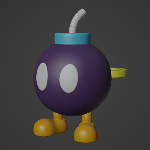 💣 Mini Bomb - Super Mario Bros・Archivo STL para Impresión 3D・Cults