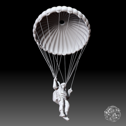 🪖 Military Paratrooper #2・ STL File for 3D printing and CNC machining ...