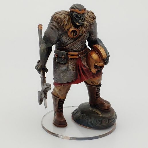 🎃 1-54 - Orc Lord - Chainmail 1・Free OBJ File for ・Cults