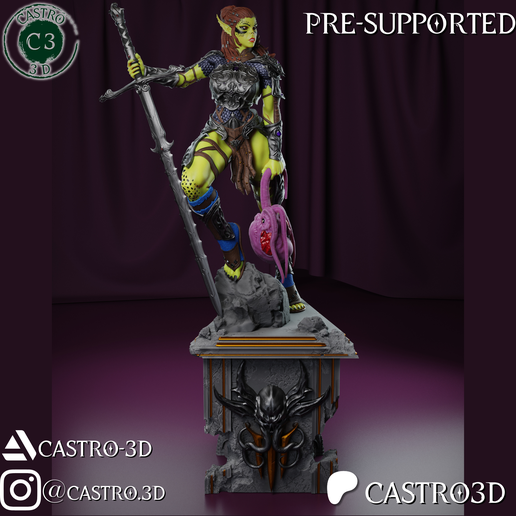 🎲 LaeZel - Champion of Vlaakith - Baldurs Gate 3 Mini Collection 3D ...