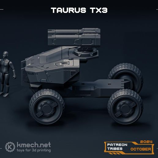 ♉ TAURUS vehicle・ 3D File for 3D printing・Cults