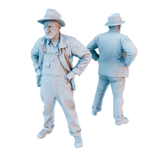 🛤️ Railway Worker・ STL File for 3D printing・Cults