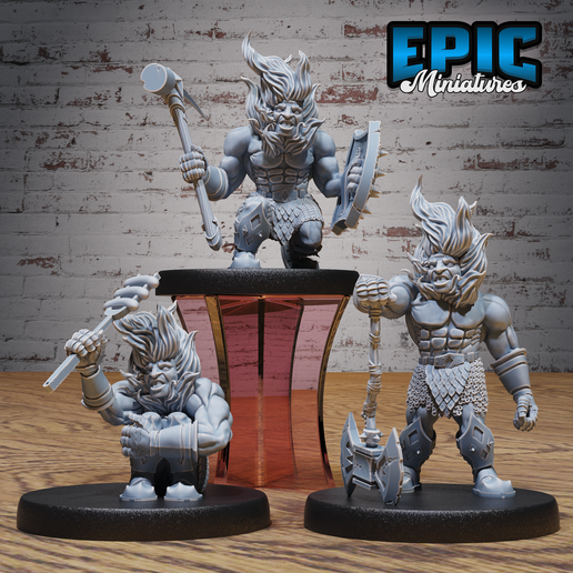 3D file Fire Dwarf Set ‧ DnD Miniature ‧ Tabletop Miniatures ‧ Gaming ...