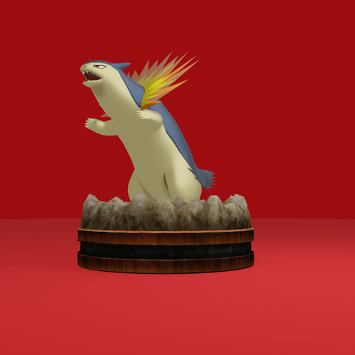 🐉 POKEMON TYPHLOSION・ STL File for 3D printing・Cults