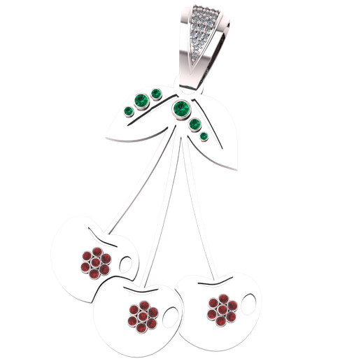 🍒 Cherry Pendant 3D printable model・ STL File for 3D printing・Cults