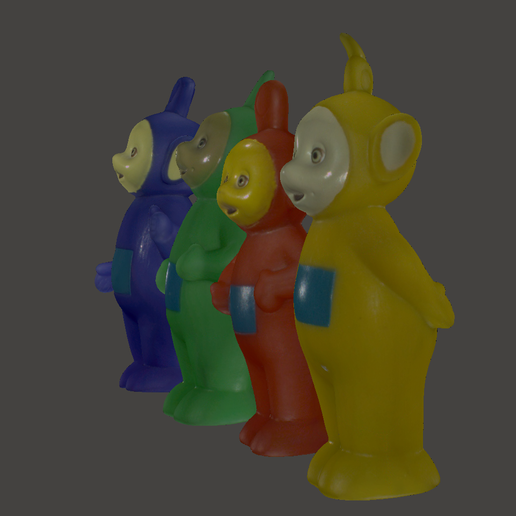 🎨 TELETUBBIES, TINKY WINKY,DIPSY,LAA-LAA, PO・ 3D File for ・Cults