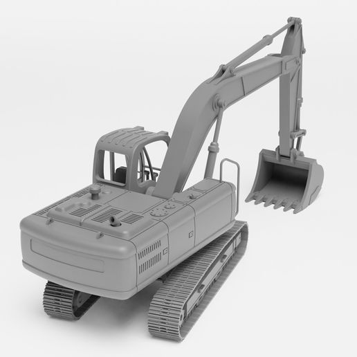🚜 JCB Excavator - H0 scale construction equipment kit・ STL File for 3D ...