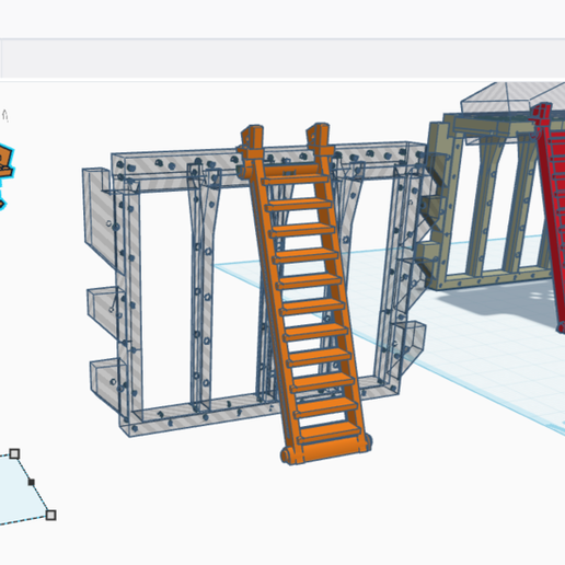 Free 3D file boarding actions ladders and stair 🏠 ・3D printer design to ...
