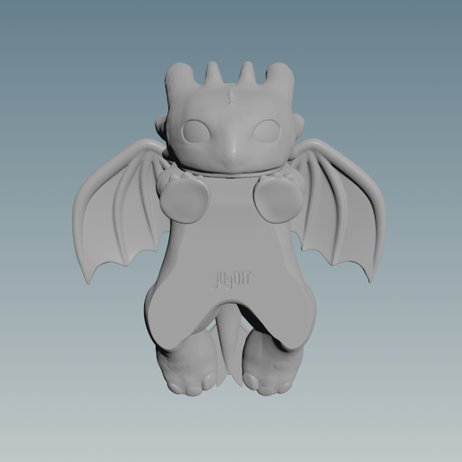 🐉 Toothless Hipper・ OBJ File for 3D printing・Cults