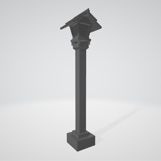⛩️ shrine lamp・Free OBJ File for 3D printing・Cults