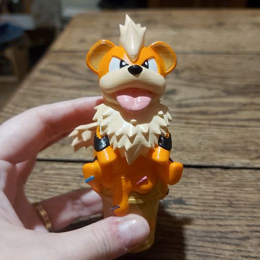 3D print Pokemon - Ice Cream Growlithe • made with Bambu lab・Cults