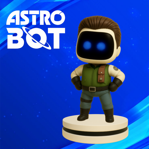 🤖 Astro Bot Chris Redfield Resident evil・Archivo STL para Impresión 3D ...