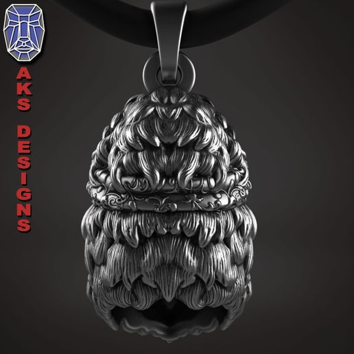 💀 Gangster guerilla version 1 Pendant jewelry・ 3D File for ・Cults