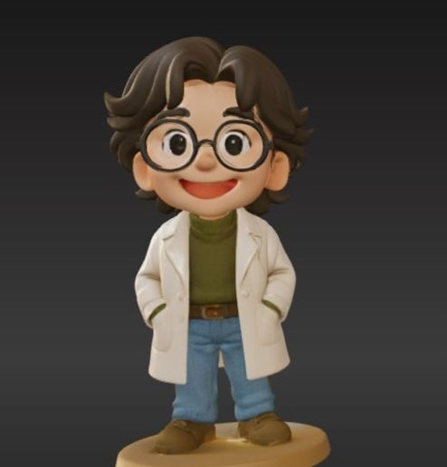 🦸 CHIBI MGS OTACON (HAL EMMERICH)・ STL File for 3D printing・Cults