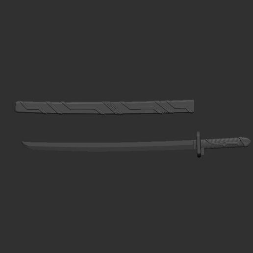 🗡️ Bujin Sword・Free OBJ File for 3D printing・Cults