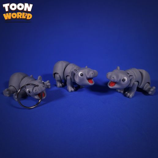 3D file Mini Flexible Moo Deng 👌 ・3D printable model to download・Cults