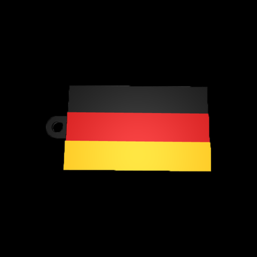 🇩🇪 GERMANY ( FLAG / KEYCHAIN )・Archivo STL para Impresión 3D・Cults