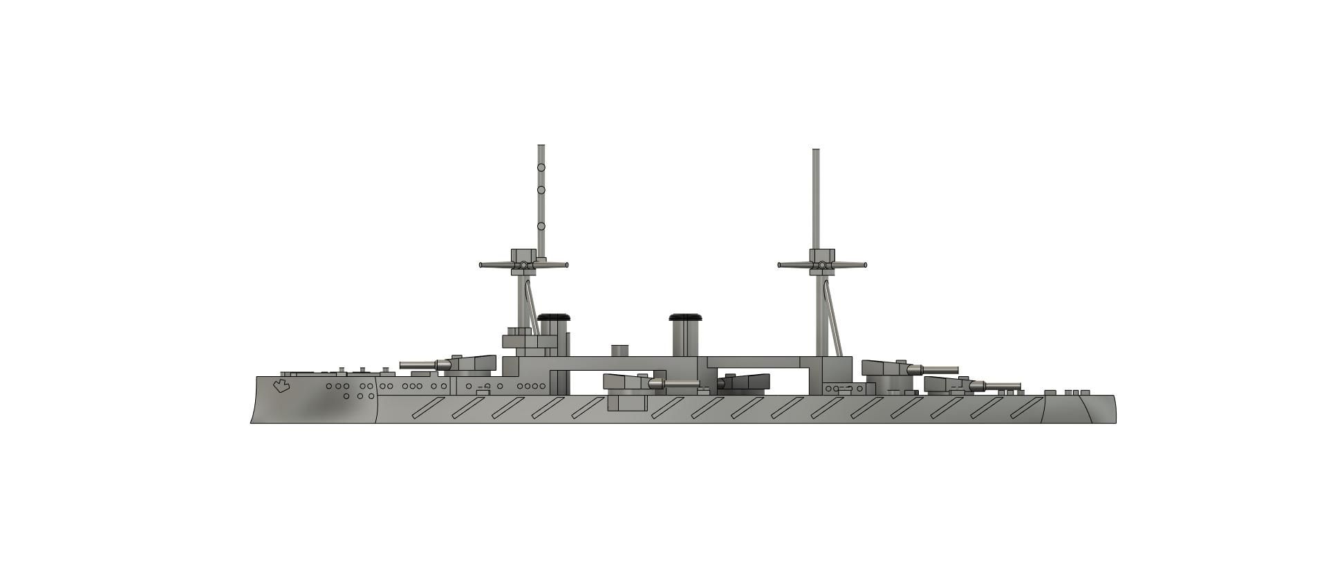 STL file HMS Neptune (1909)・3D printer model to download・Cults