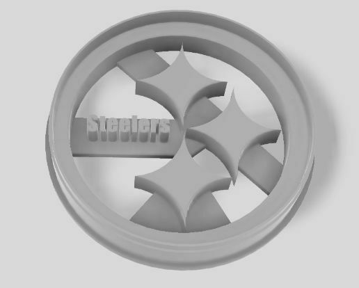 🍪 COOKIE CUTTER LOGO Pittsburgh Steelers NFL・ STL File for ・Cults