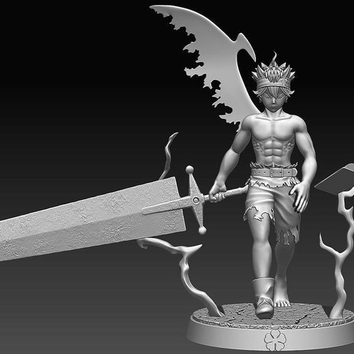 🗿 Asta first Demon Form・ OBJ File for ・Cults