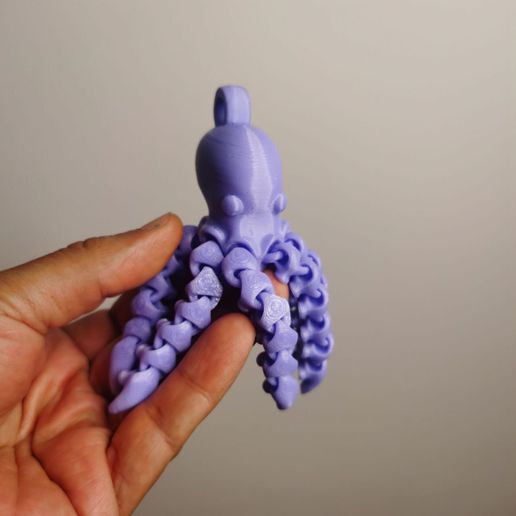 🐙 Flexi Print-in-Place octopus keychain no support articulated a403 (3 ...