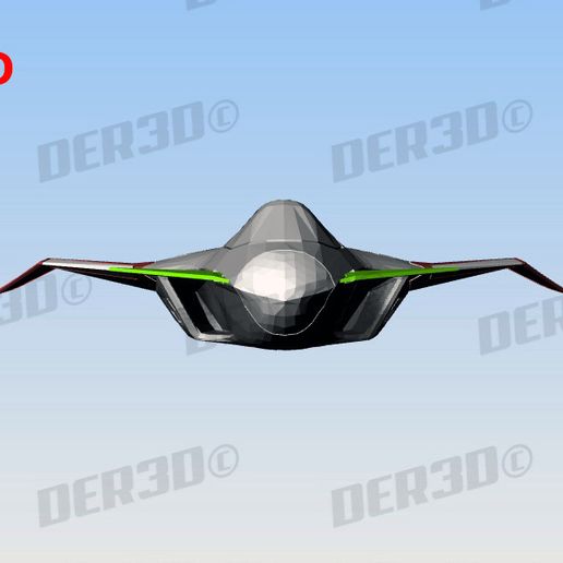 🥷 F-47 CARTOON・ STL File for 3D printing・Cults