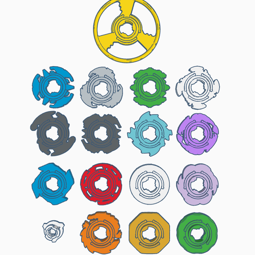 🧸 BEYBLADE CX | ASSIST BLADE COLLECTION・ STL File for 3D printing・Cults