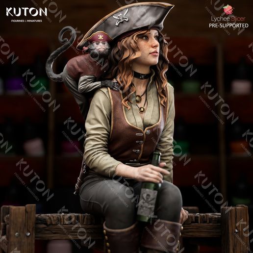 🏴‍☠️ Captain Lyra・ 3D File for 3D printing・Cults