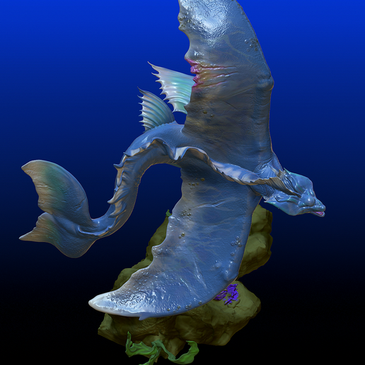 🚰 Water dragon・ STL File for 3D printing・Cults