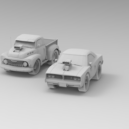 STL file Phaty Racers mini cars sportscars set2 🚗 ・3D printable model ...