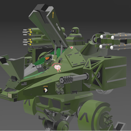 🪖 M-2A Tomahawk Armored Mobile Attack Platform (AMAP)・ 3D File for 3D ...