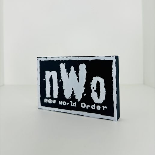 3D printer nWo Logo Display by MANIACMANCAVE3D • made with Creality ...