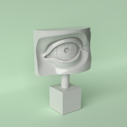 👁️ Decorative Eye Sculpture – Artistic 3D Model for Printing・ STL File ...