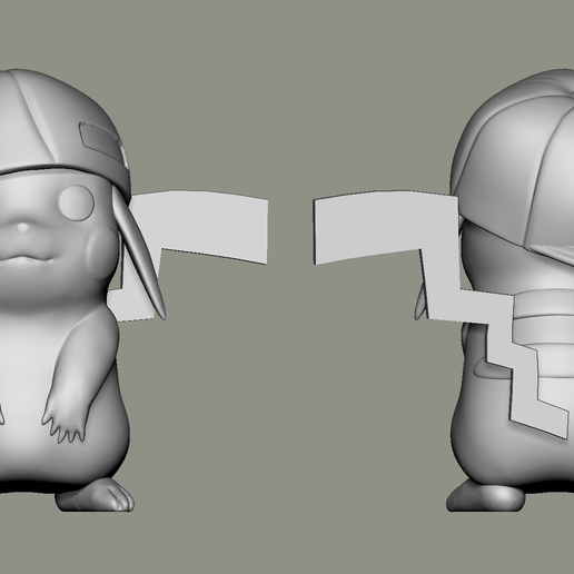 🐉 Pikachu・Free STL File for ・Cults