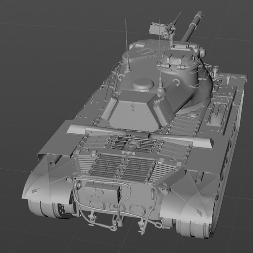 🪖 American M47 tank 3D model material・ OBJ File for 3D printing・Cults