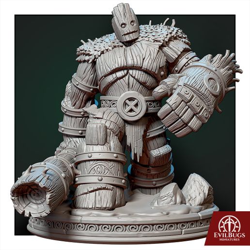 🪵 Wooden Giant・ 3D File for 3D printing・Cults