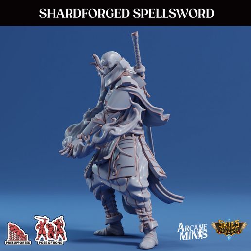 3D file Shardforged Spellsword 🦸 ・Model to download and 3D print・Cults