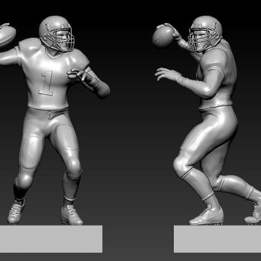 🏈 NFL - NCAA player - football statue decor - 3d Print・ STL File for 3D ...