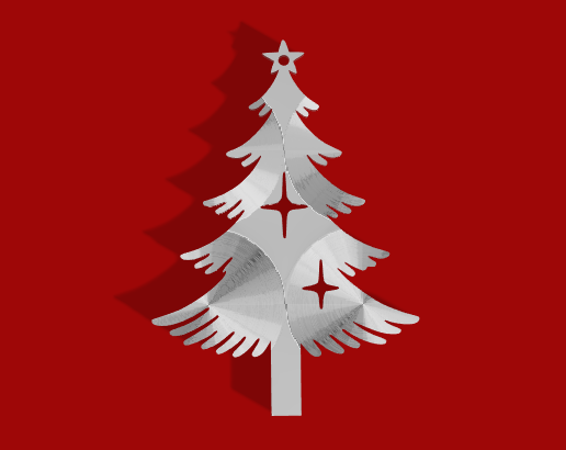 Free STL file Christmas tree 2D 🎄 ・3D print design to download・Cults