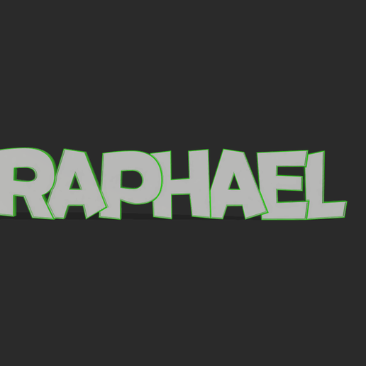 STL file FIRST NAME LED RAPHAEL 🚩 ・3D printable design to download・Cults